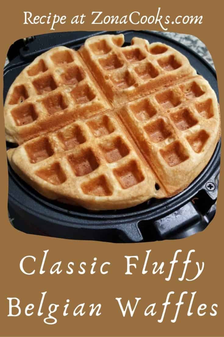 Classic Belgian Waffle Recipe (20 min) • Zona Cooks