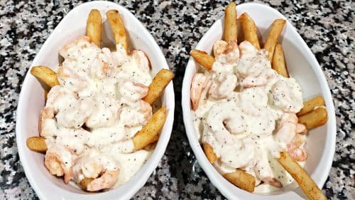 Shrimp Fries (Seafood Poutine) • Zona Cooks