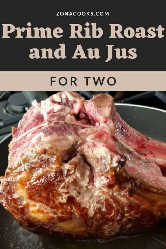 Best Slow Roasted Prime Rib Ribeye Roast for Two • Zona Cooks