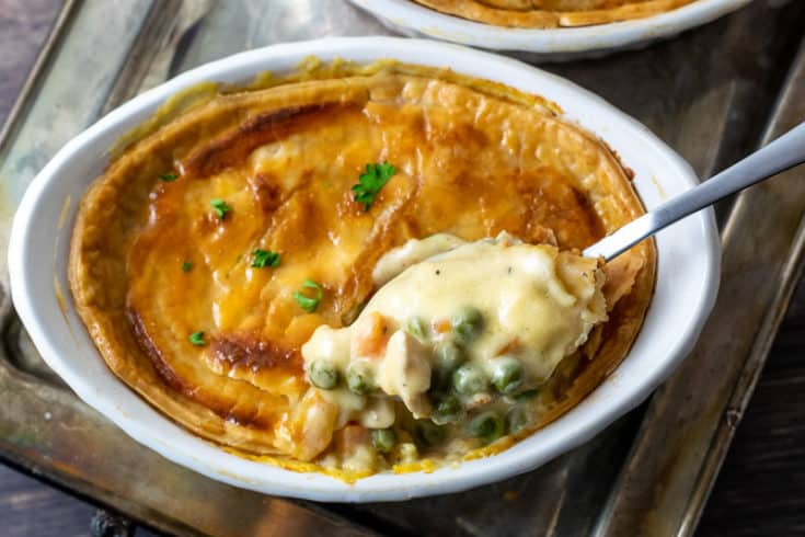 Best Ever Creamy Chicken Pot Pie (for Two) • Zona Cooks