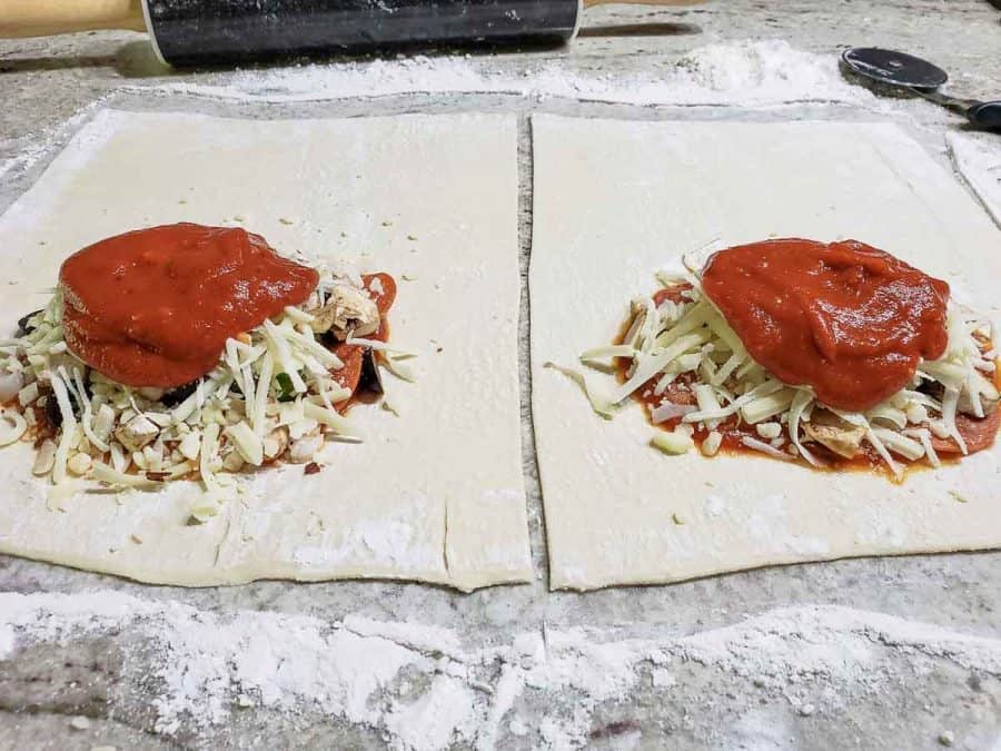 Puff Pastry Pizza Calzones Small Batch for Two • Zona Cooks