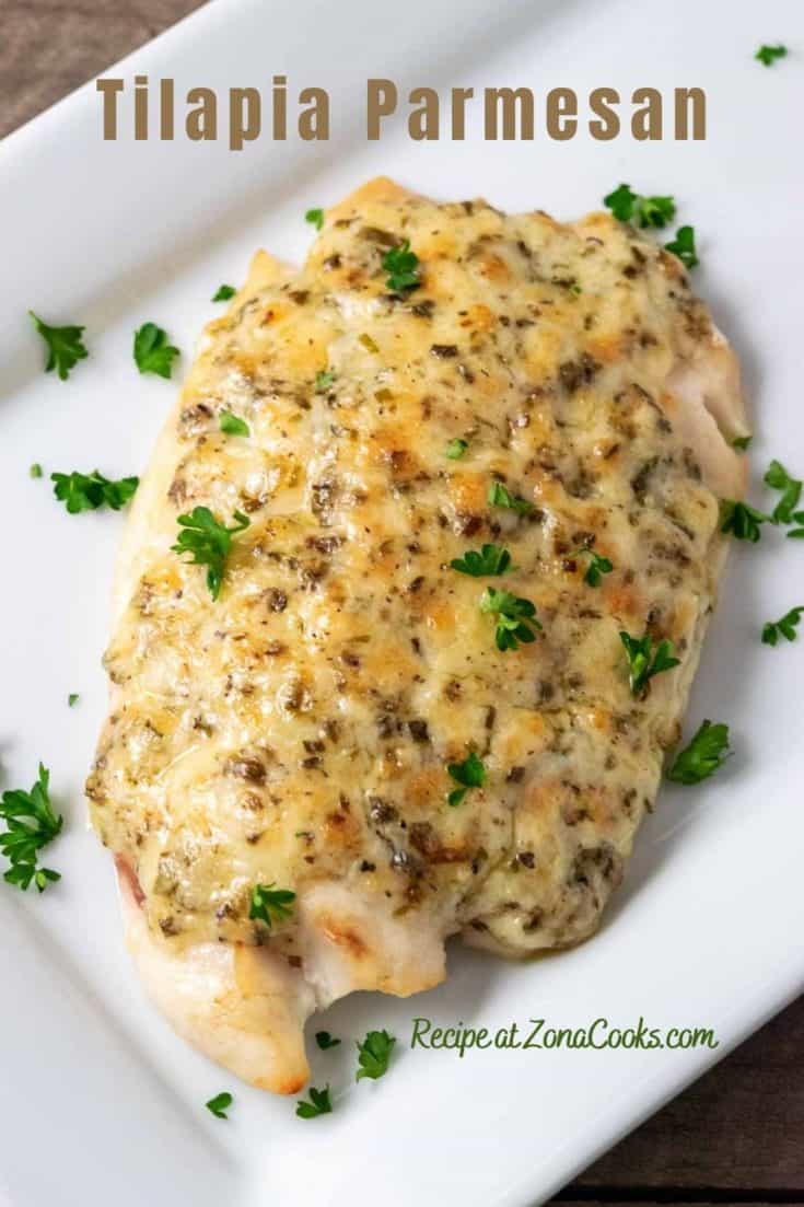 Broiled Tilapia Parmesan for Two - 15 minutes (or Baked) • Zona Cooks