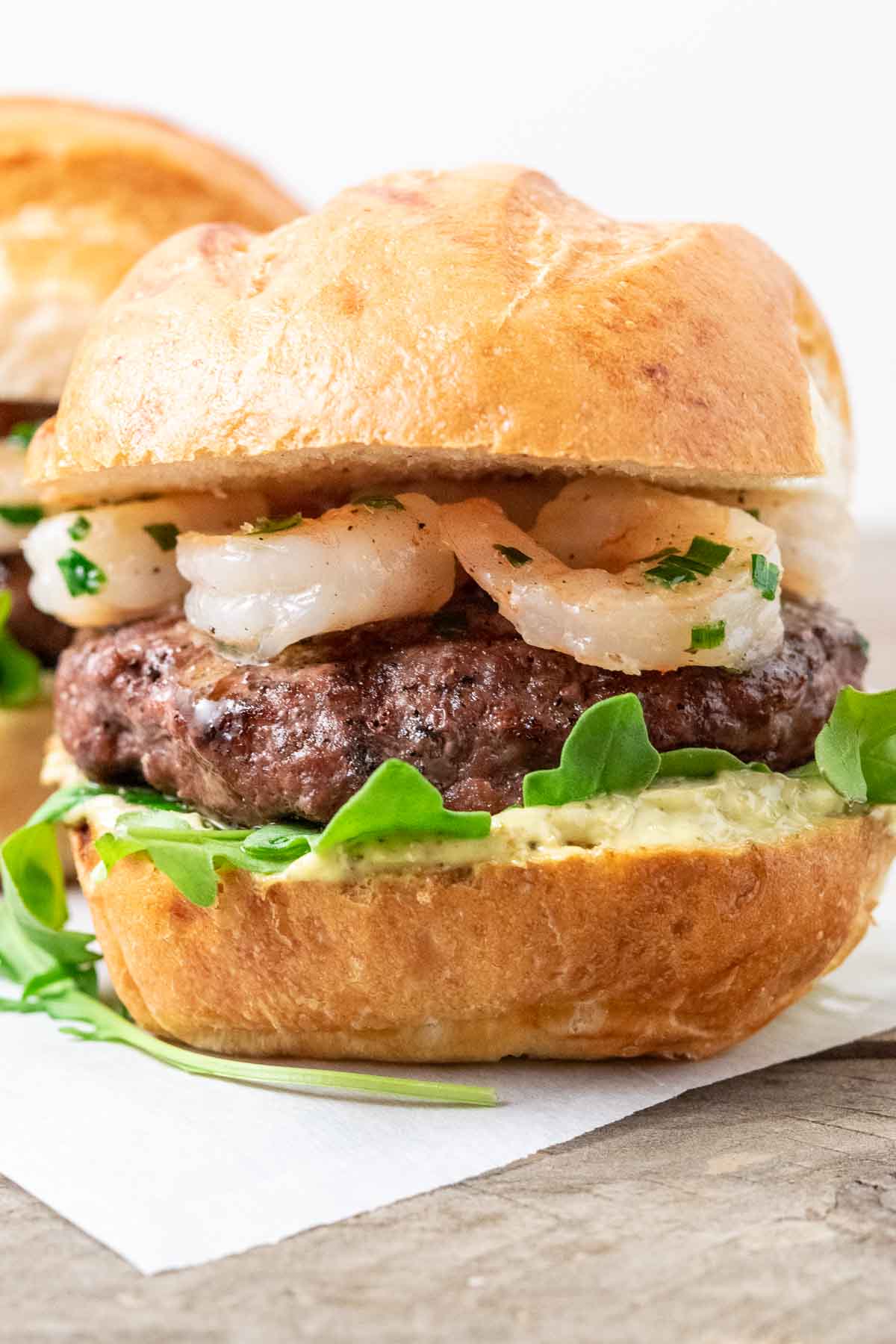 Surf N Turf Burger (15 min) Recipe for Two • Zona Cooks