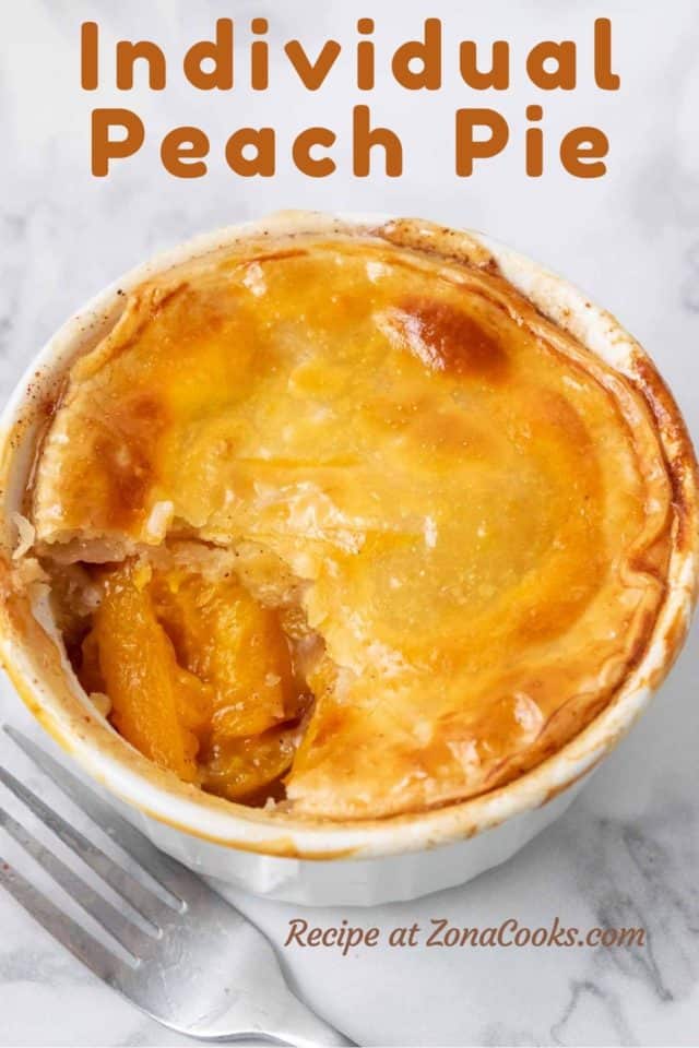 Mini Peach Pies (for Two) • Zona Cooks