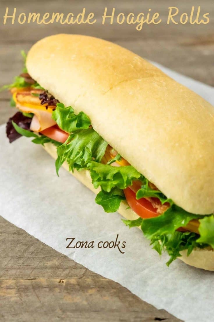 Homemade Hoagie Rolls (6" Sub Buns for Two) • Zona Cooks