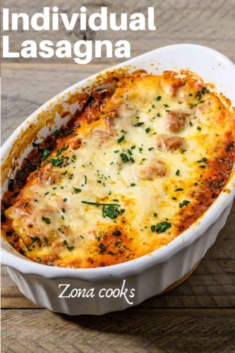 Individual Lasagna for Two • Zona Cooks