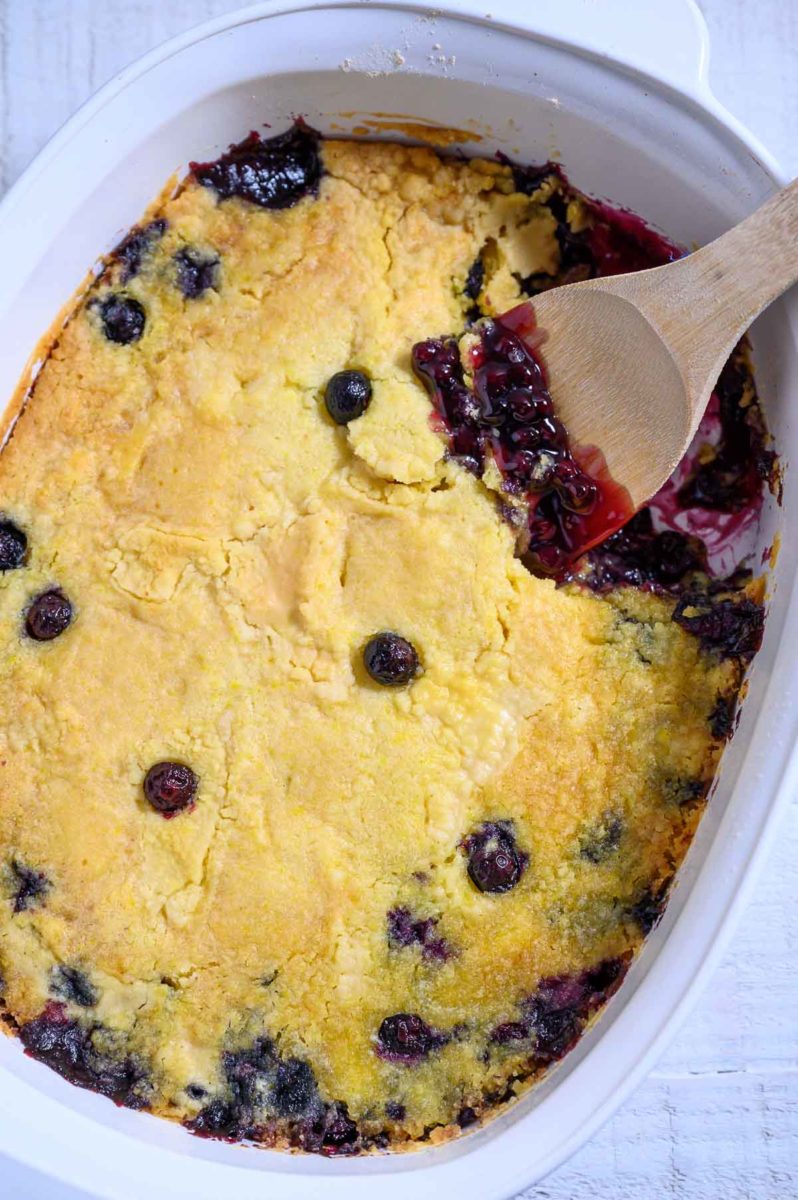 Lemon Cake with Blueberry Filling • Zona Cooks