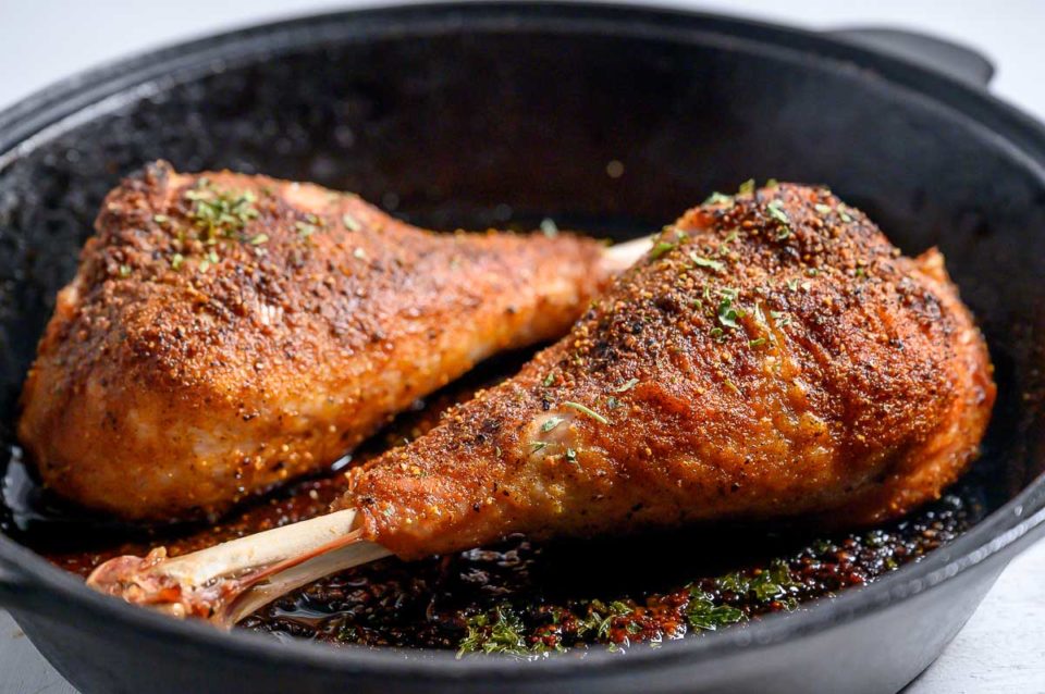 3 Ingredient Roasted Turkey Legs • Zona Cooks