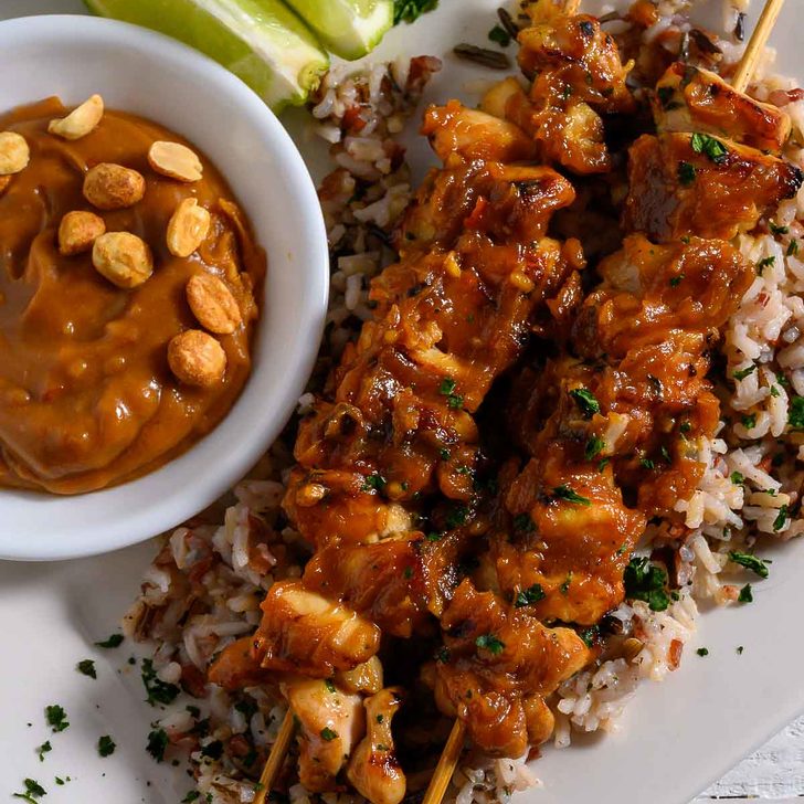 Thai Chicken Skewers • Zona Cooks